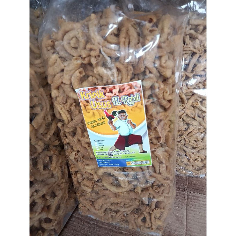 Jual KRIPIK USUS AYAM KRISPY ORIGINAL HJ ROJALI KEMASAN 250gr BESAR DAN ...