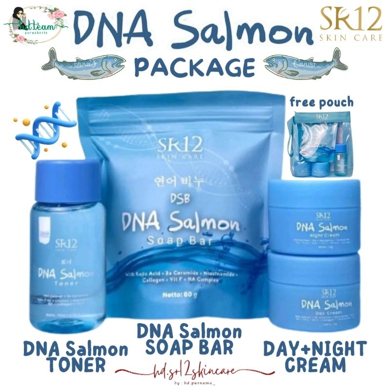 Jual DNA SALMON SR12 Package Basic Skincare Paket Pemula Meningkatkan Elastisitas Kulit ...