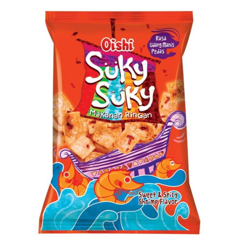 Jual Oishi Suky Suky Udang Manis Pedas 60g | Shopee Indonesia