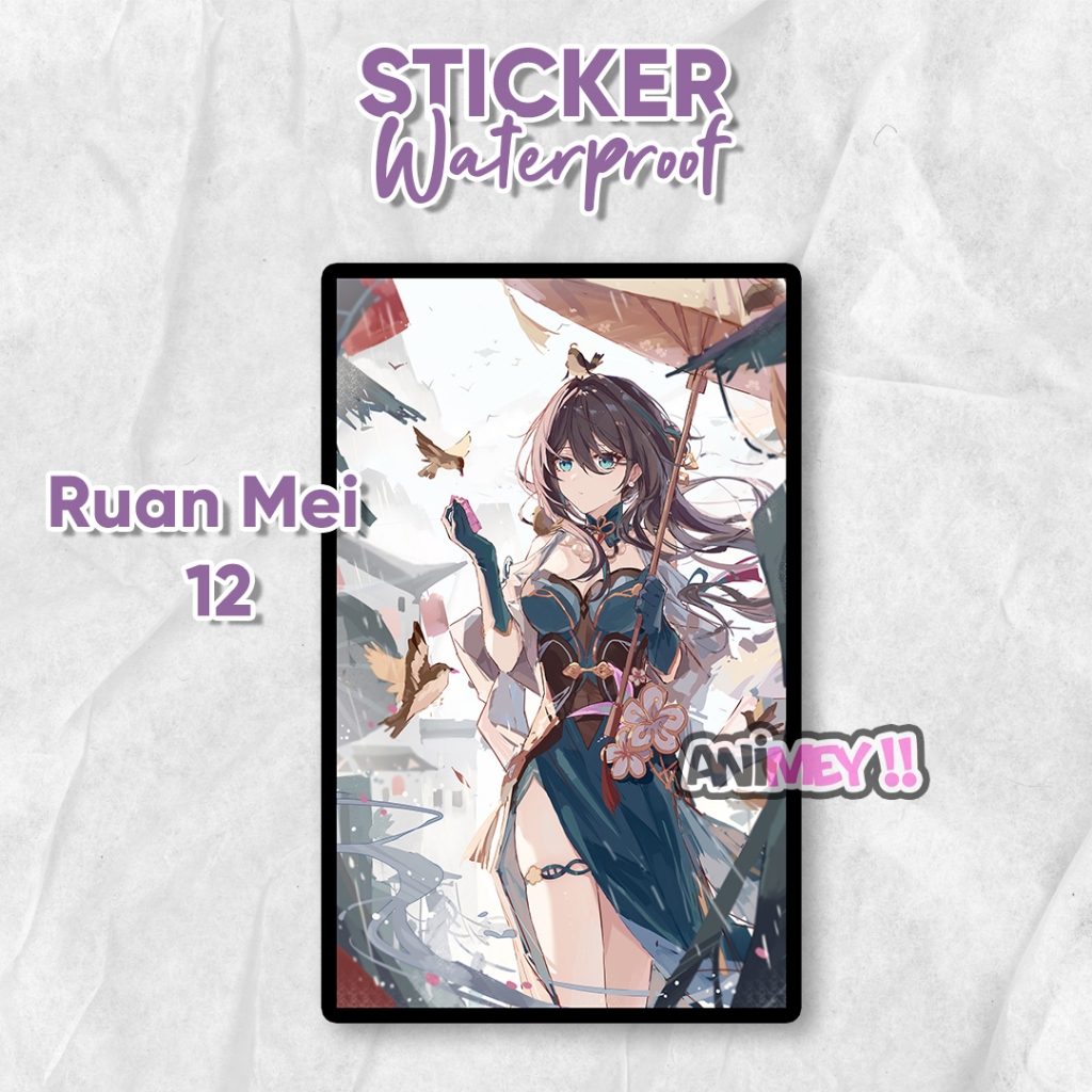 Jual Stiker Ruan Mei Honkai Star Rail / Sticker Anime Waterproof ...