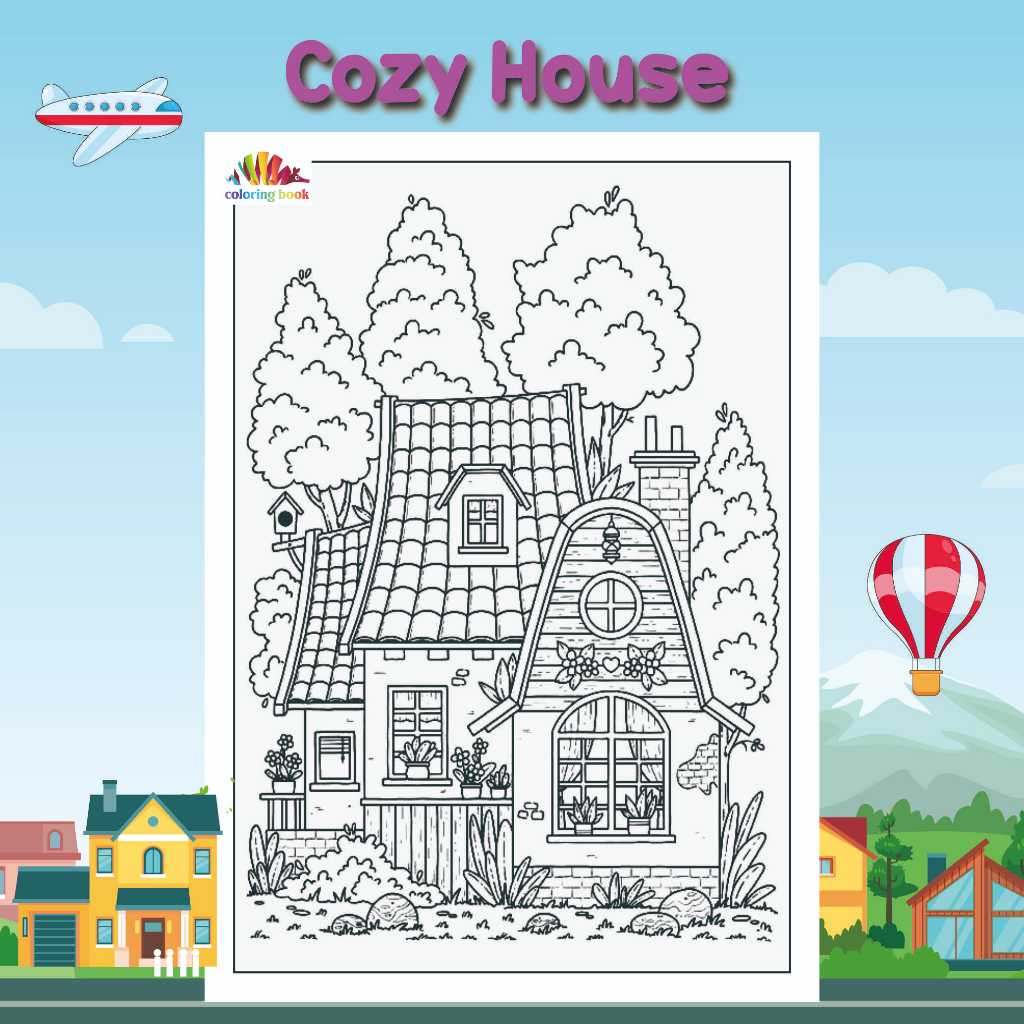 Jual KERTAS MEWARNAI / COLORING / KERTAS GAMBAR / COZY HOUSE | Shopee ...