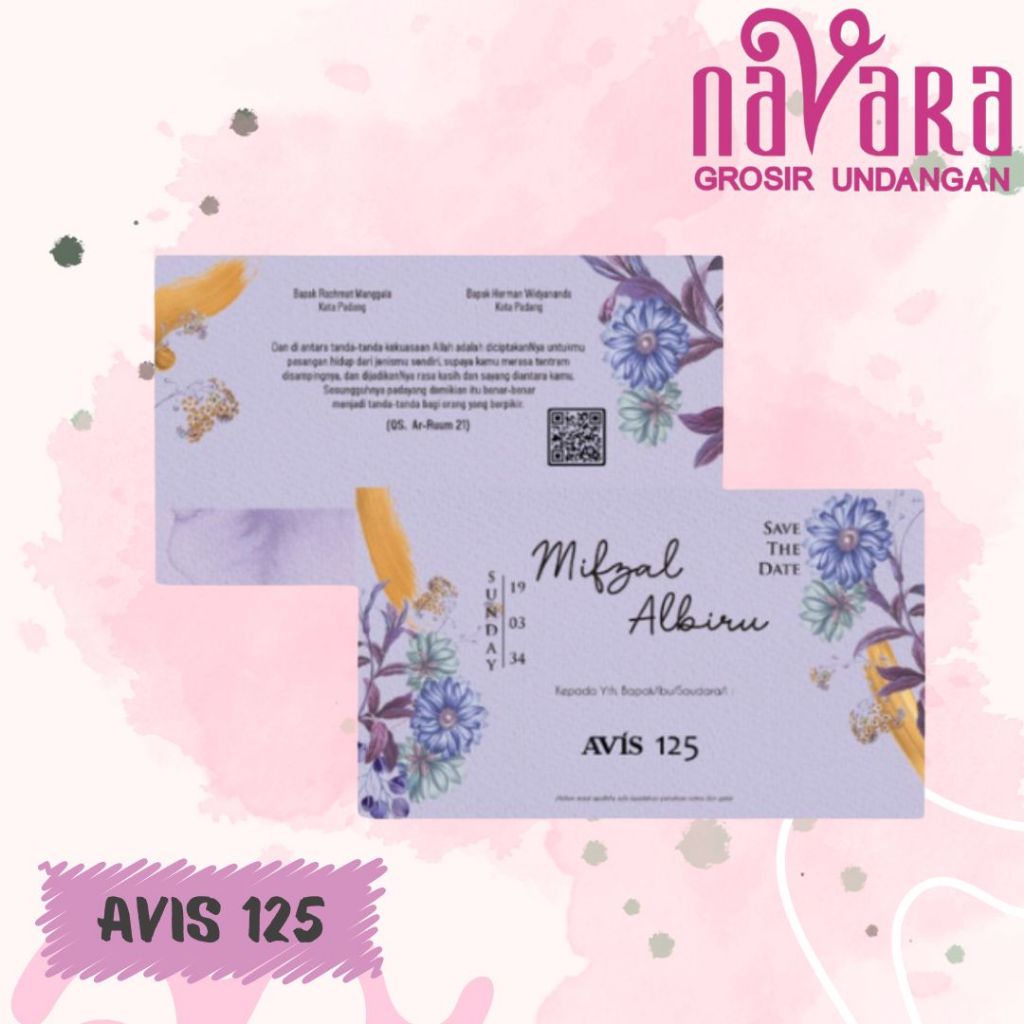 Jual Blangko undangan Avis 125 Harga murah grosir langsung dari ...