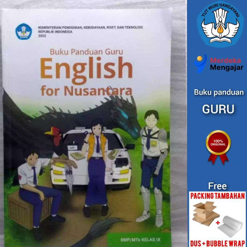 Jual Buku panduan Guru Bahasa inggris (inggris for Nusantara) SMP/MTs kelas 9 kurikulum MERDEKA ...