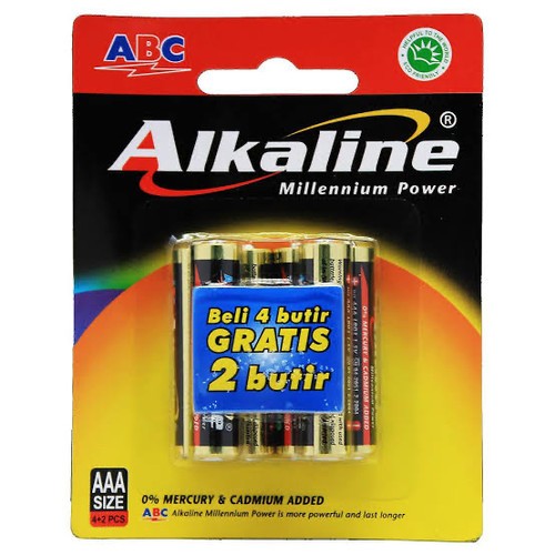 Jual Batu Batre / Battery / Baterai Alkaline AAA / A3 isi 6 pcs ...
