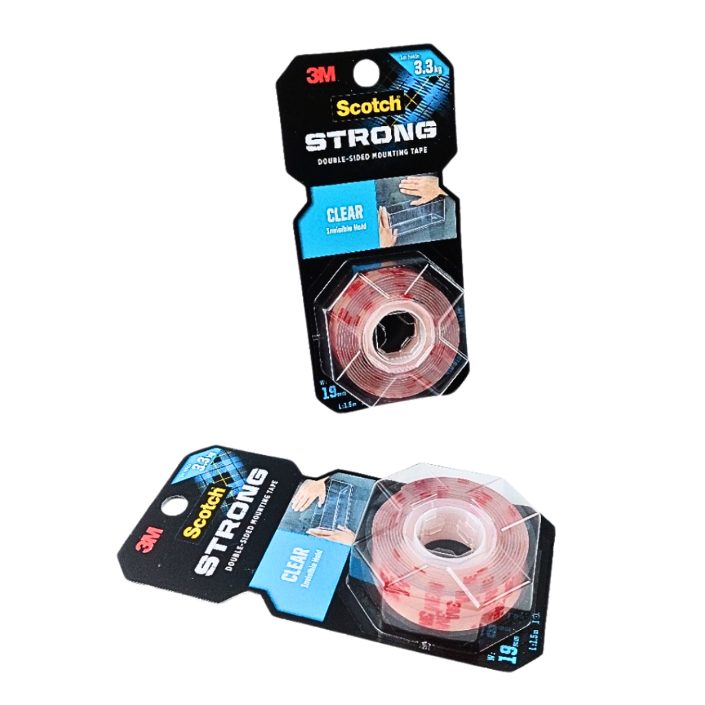 Jual Double Tape 3M Outdoor 21mm x 2m USA Scotch VHB 4011 Original ABU dan Transparan | Shopee ...