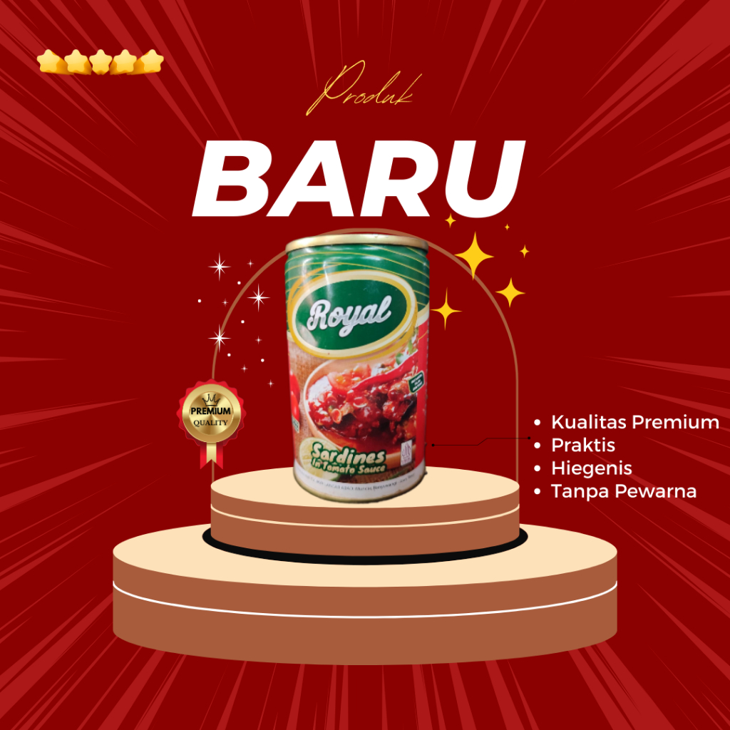 Jual ROYAL SARDEN KALENG SAUS TOMAT MURAH HEMAT BERKUALITAS 1 KARTON (50PCS) | Shopee Indonesia