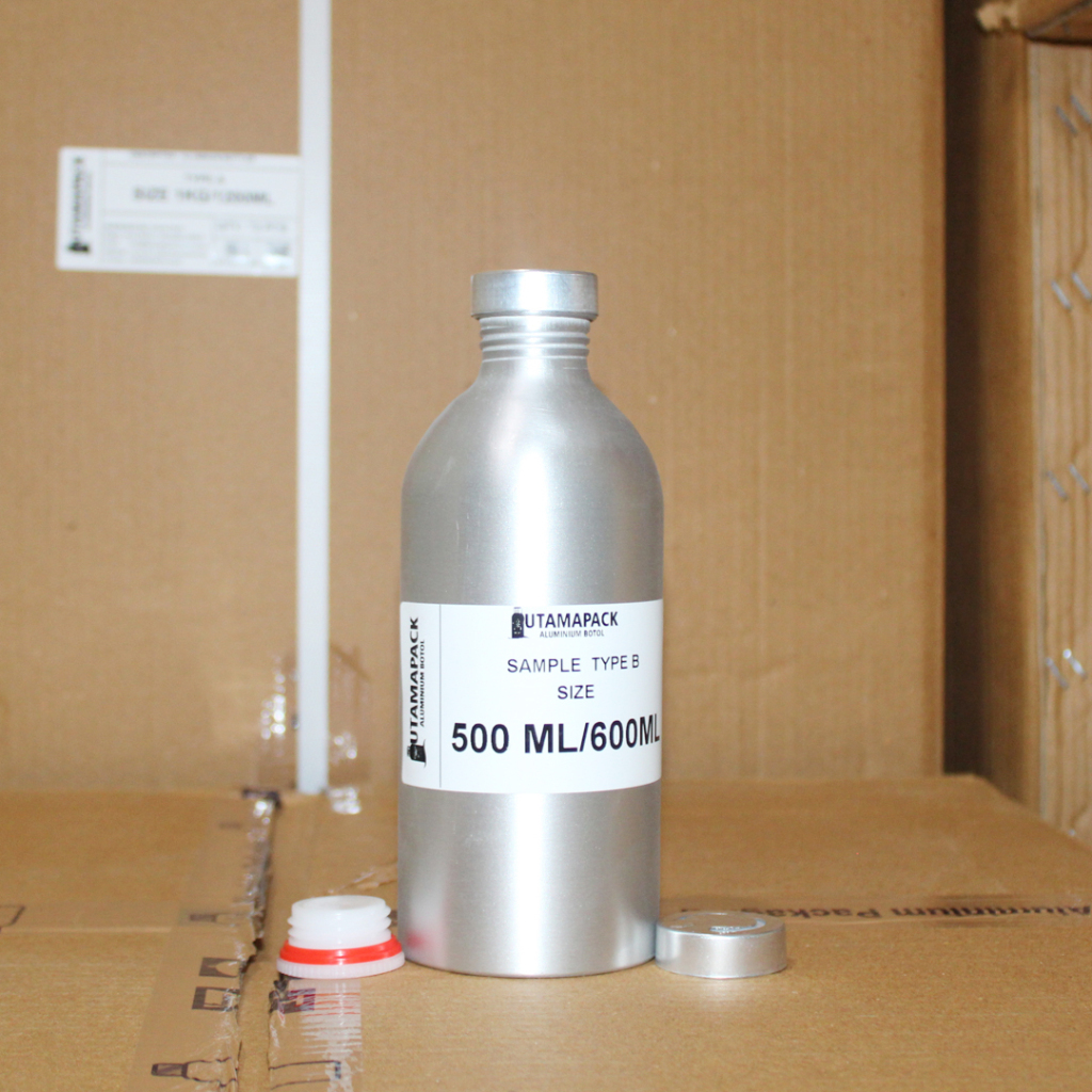 Jual Botol Kaleng aluminium Bibit Parfum Baru ukuran 500 Ml Baru 100 % ...