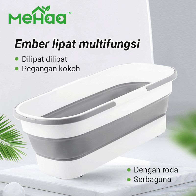 Jual Mehaa Ember Lipat Portable dengan 4 Roda - Bahan PP+TRP Tahan ...