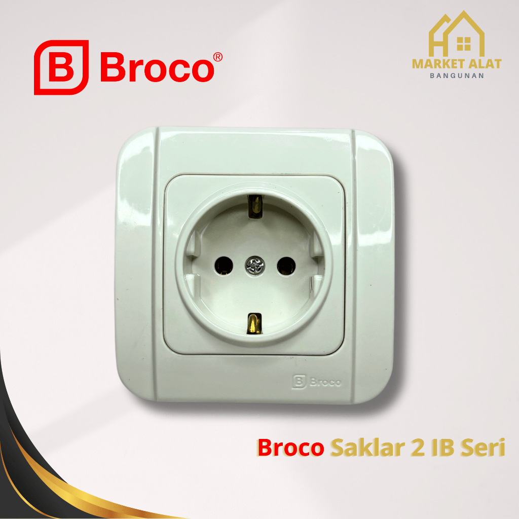 Jual Broco Stop Kontak IB Galleo G-15155 / Colokan 1 Lubang Tanam Inbow | Shopee Indonesia