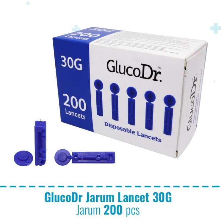 Jual GLUCODR BLOOD LANCET 30G ISI 200 LANCETS GLUDO DR LANCET | Shopee ...