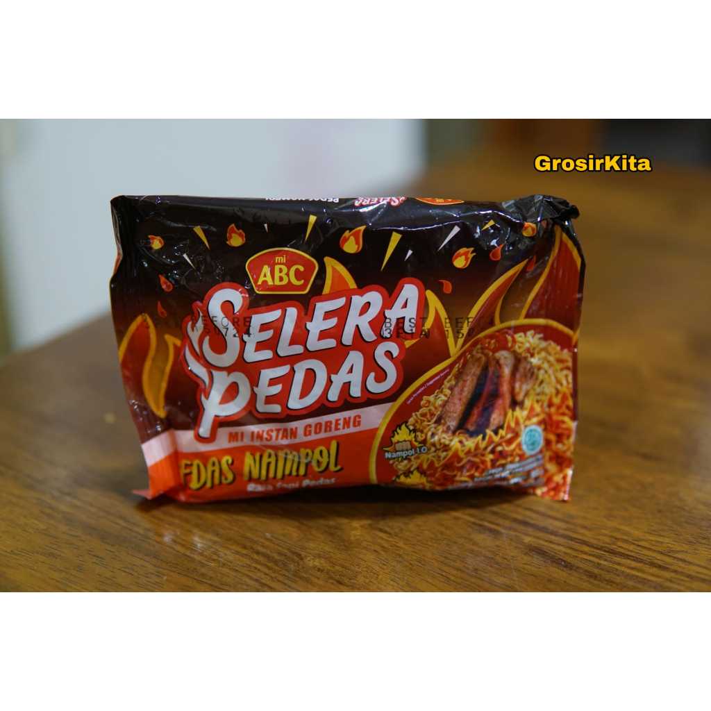 Jual MI ABC SELERA PEDAS MI INSTAN GORENG PEDAS NAMPOL RASA SAPI PEDAS ...