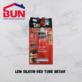 Jual Lem Silicone Red DEXTONE 70 gram Merah - Lem Paking High Temp RTV ...
