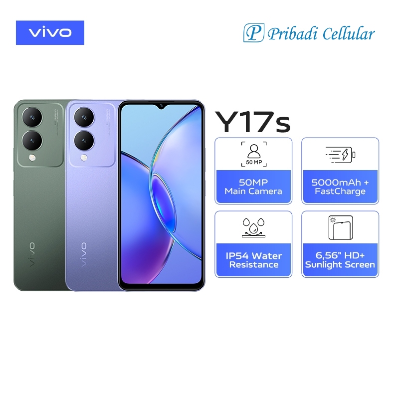 Jual vivo Y17s - 50MP Camera, 15W FlashCharge+5000mAH, Dynamic Design ...