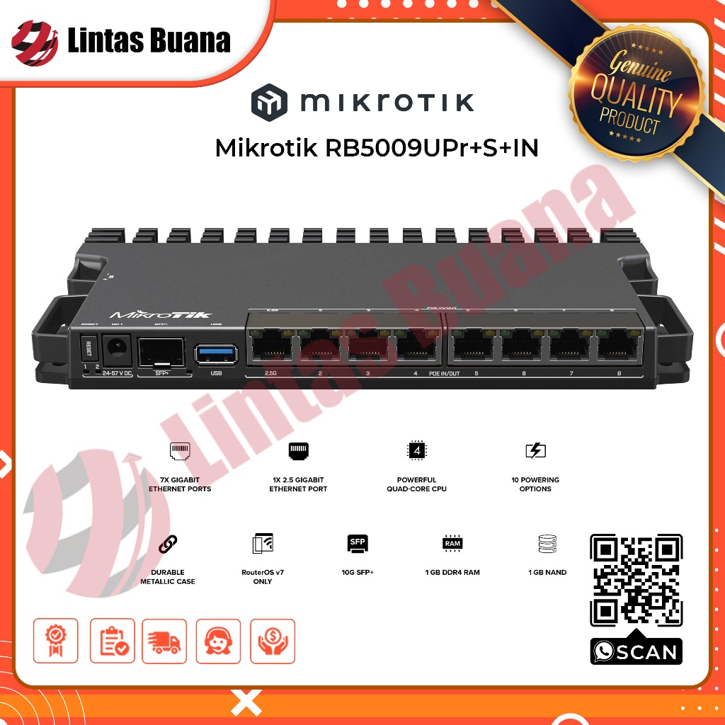 Jual Mikrotik RB5009UPr+S+IN | RB 5009 UPr+S+IN | RB5009 router with ...