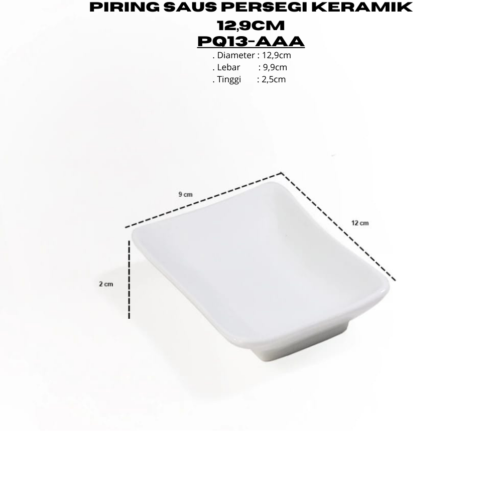 Jual Piring Saus Keramik 12,9CM (1PCS) Polos By Indo Keramik Piring ...