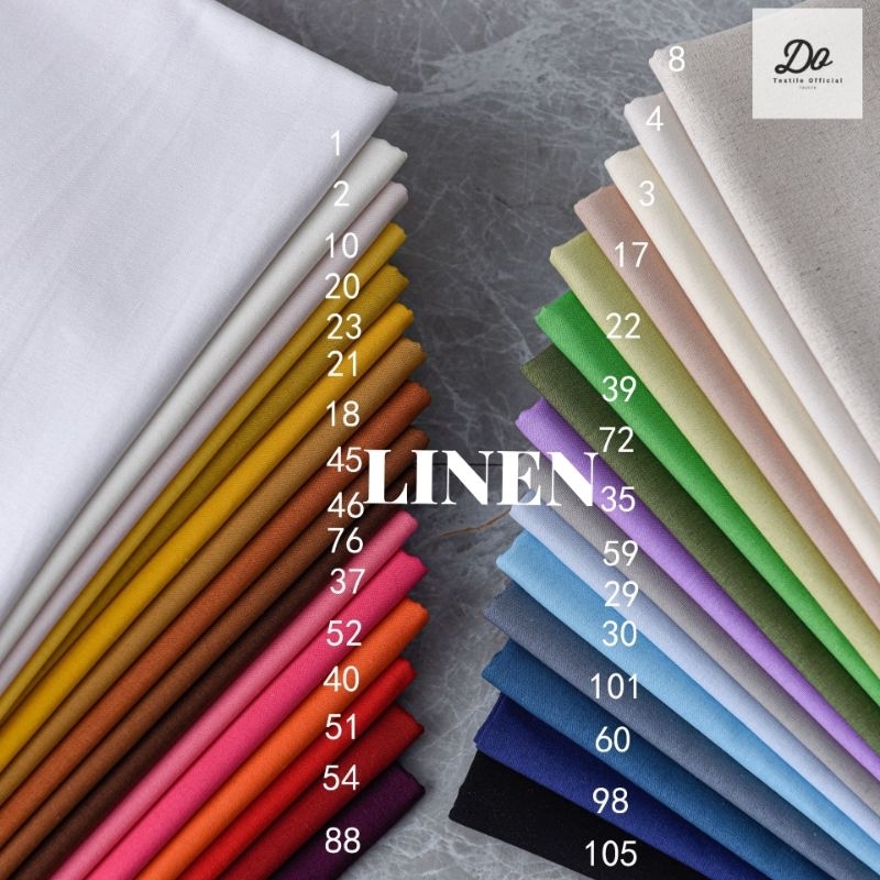 Jual KAIN KATUN LINEN POLOS PREMIUM COTTON LINEN!!! | Shopee Indonesia