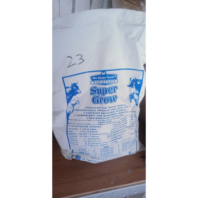 Jual Super Grow premix mineral sapi kambing domba kuda dan babi | Shopee Indonesia