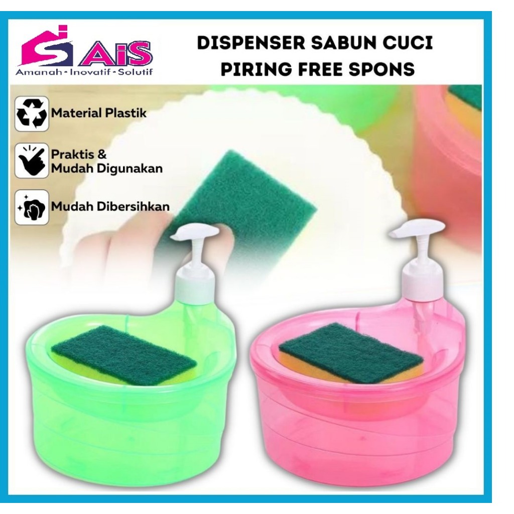 Jual TEMPAT SABUN CUCI PIRING 1000ml TEMPAT SPONS CUCI PIRING DISPENSER ...