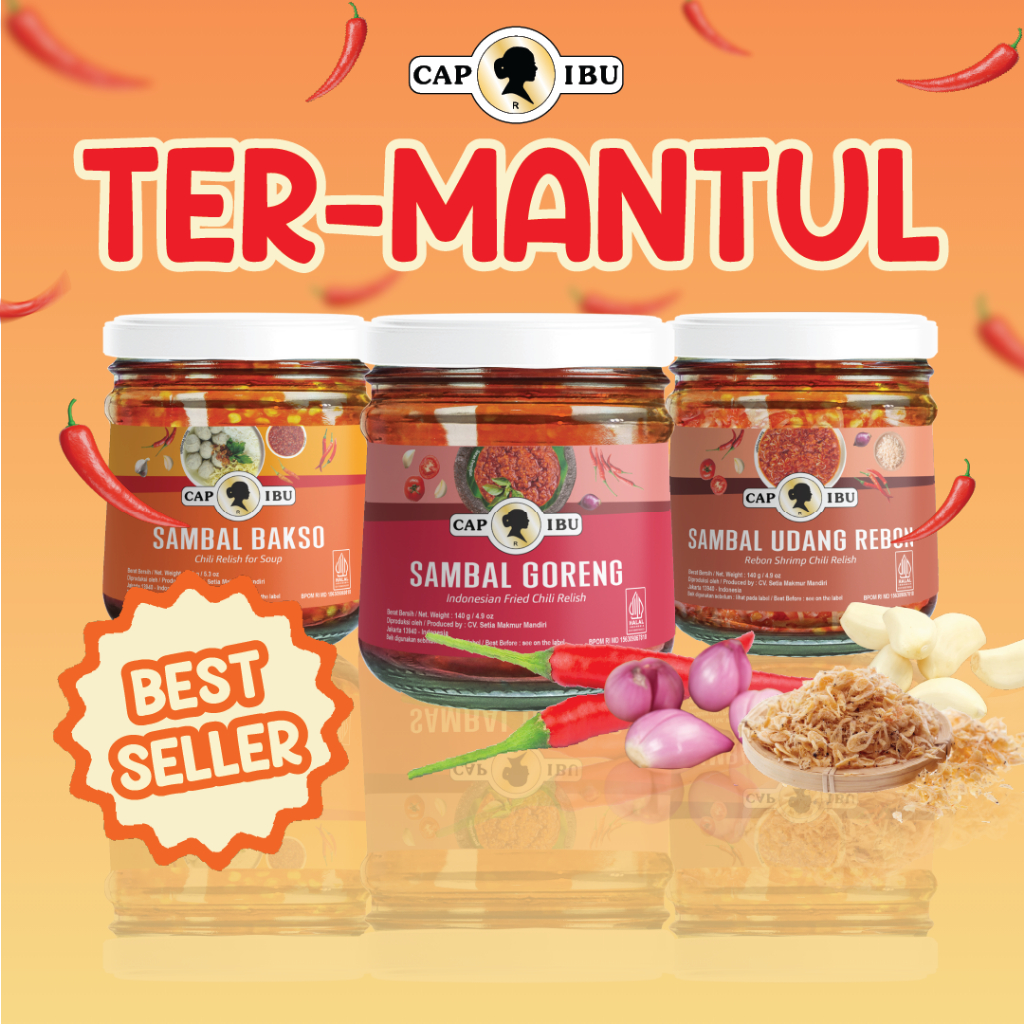 Jual CAP IBU TER-MANTUL Bundling Sambal Goreng Sambal Bakso Sambal ...