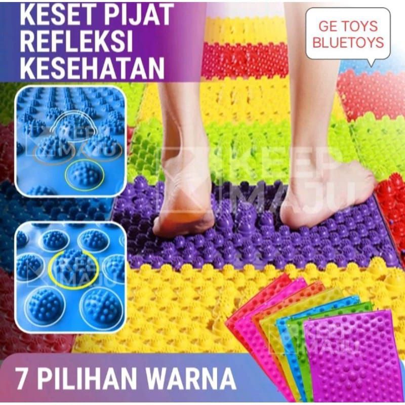 Jual (GETOYS) KARPET MAINAN BELAJAR TEKSTUR/ALAS PIJAT REFLEXIOLOGI KESEHATAN AKUPUNTUR KARPET ...