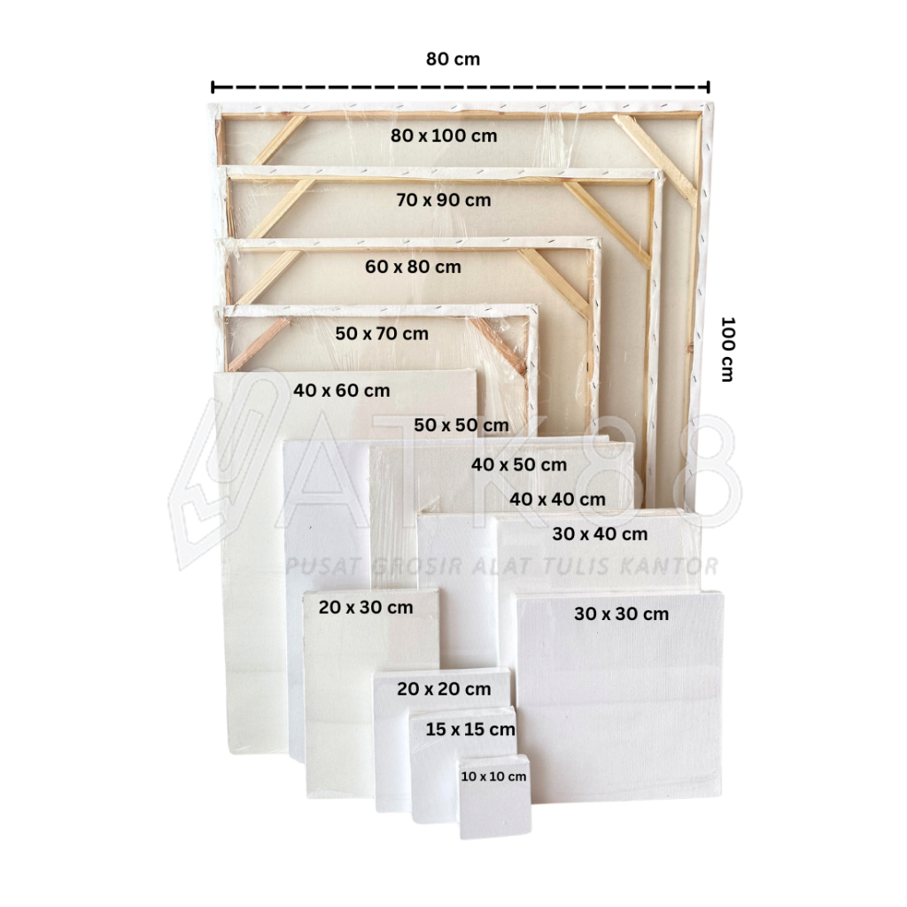 Jual Kanvas Lukis 80 x 100 cm/Canvas Board 80 x 100 cm | Shopee Indonesia