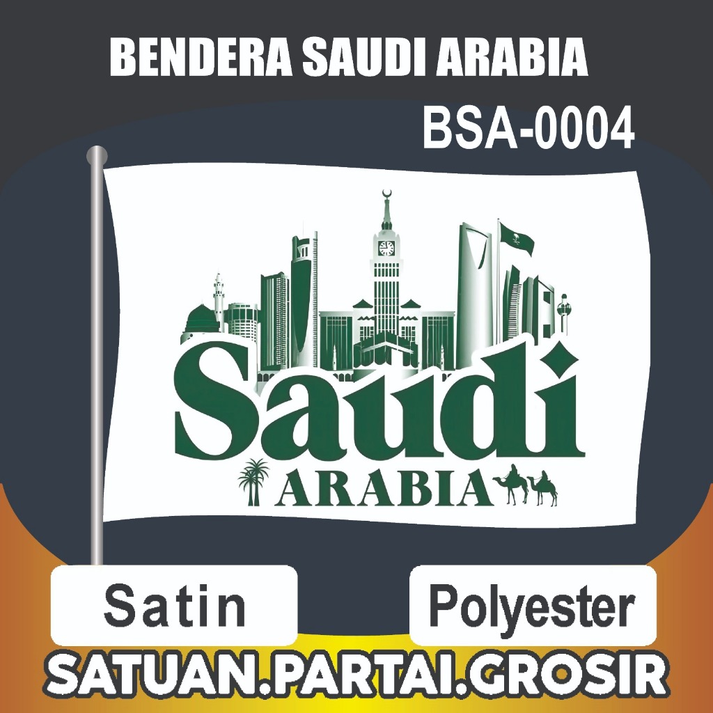 Jual Bendera Saudi Arabia Custom Printing / Cetak Mini Flag Custom ...