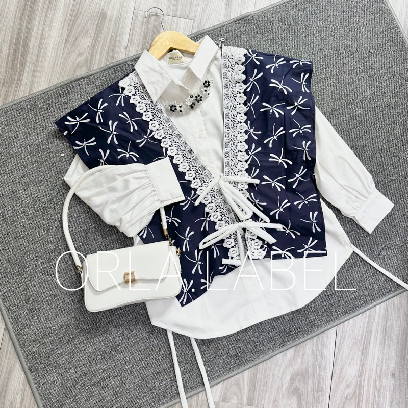 Jual (READYSTOCK) Tania vest / vest batik modern /baju kantor / vest ...