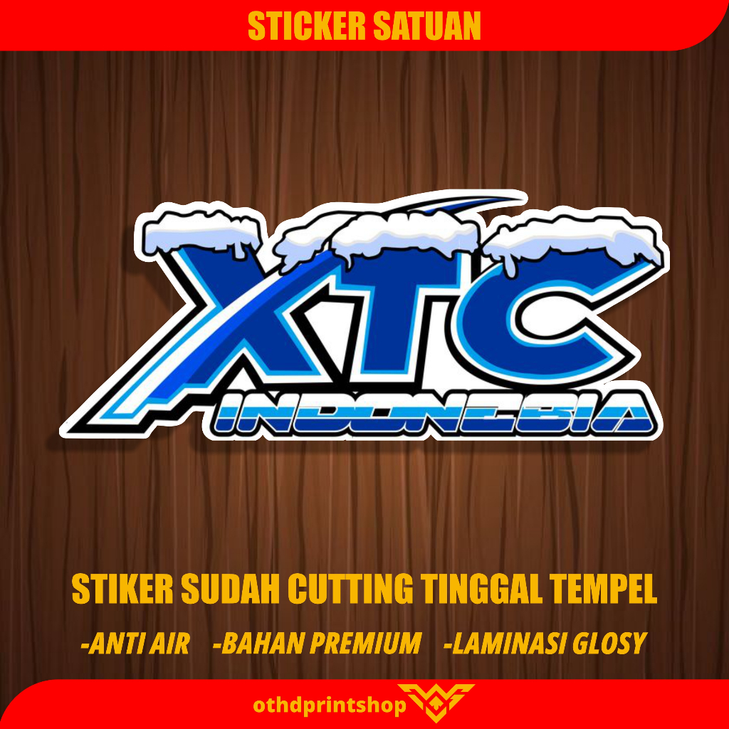 Jual Stiker Xtc Indonesia sticker xtc Kembar 20 cm Anti Air | Shopee ...