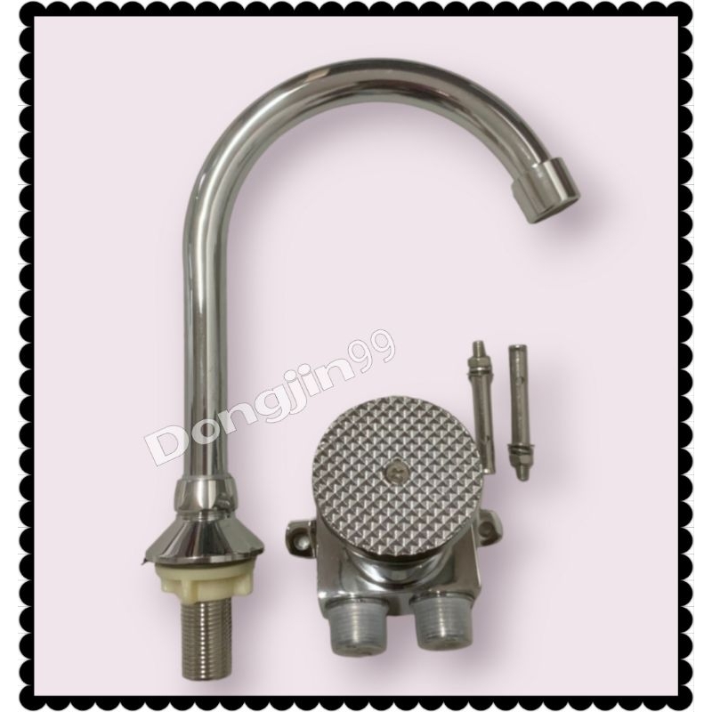 Jual Kran injak/Kran Wastafel Injak /Kran Angsa Model Pedal Injak Model ...