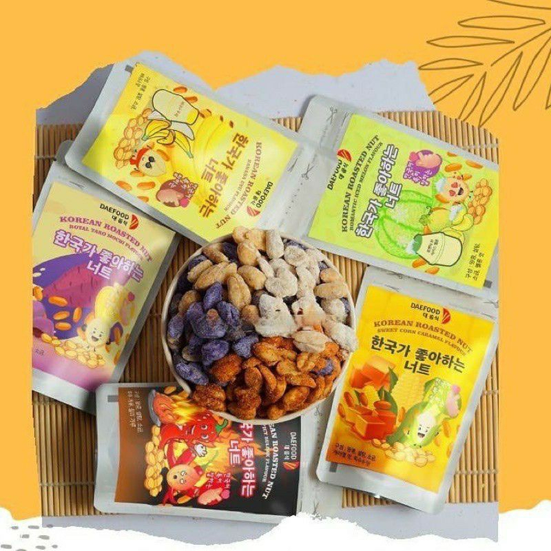 Jual Snack Viral Daefood Korean Soft Toasted Nuts, Kacang Panggang ...