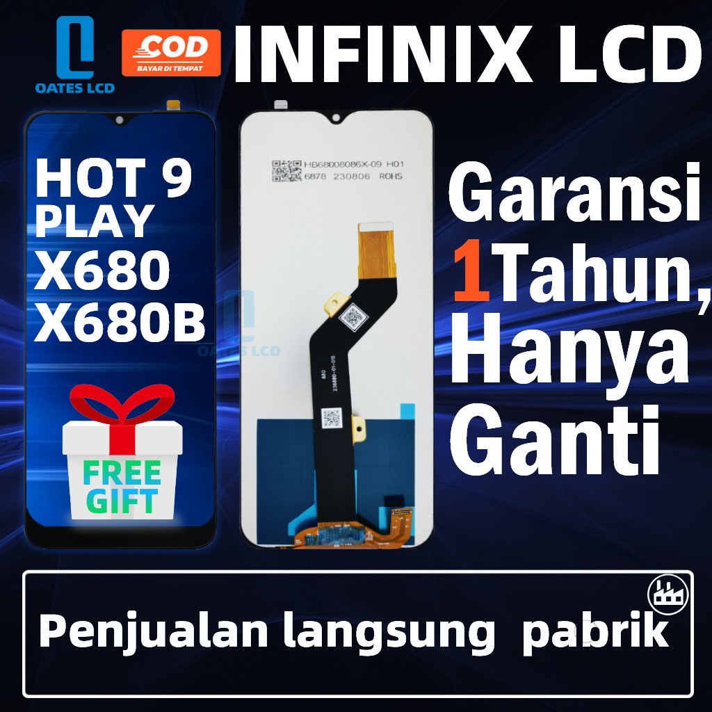 Jual LCD INFINIX HOT 9 PLAY/X680/X680B UNIVERSAL FULLSET Touchscreen ...
