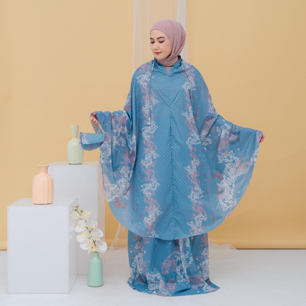 Jual Mukena Travel Mini Parasut Korea Motif Daniaa Series | Shopee Indonesia