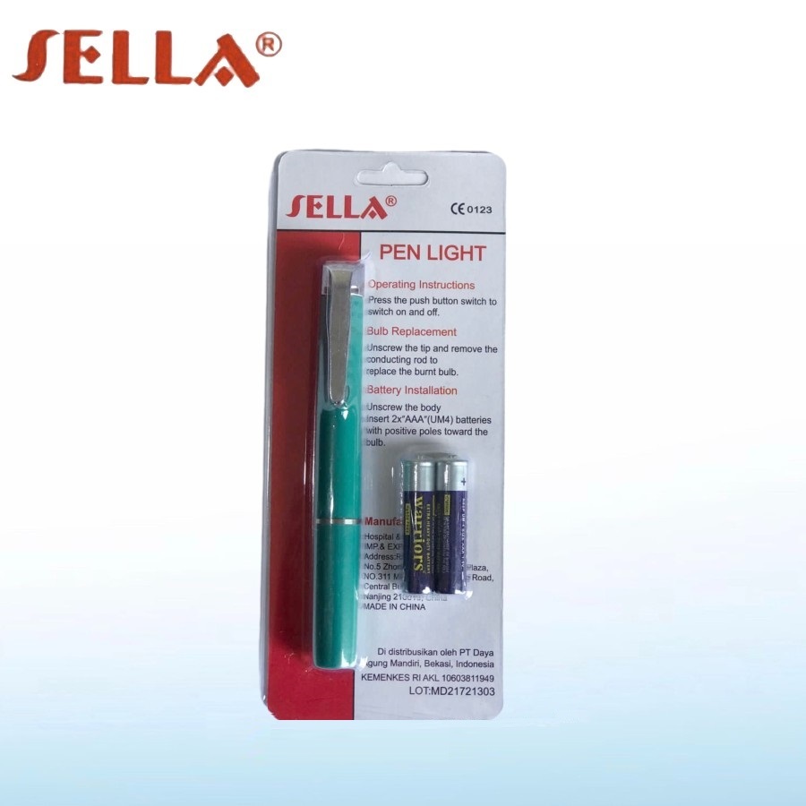 Jual Penlight Led Senter Dokter Medis Sinar Putih Sella Pena Medis ...