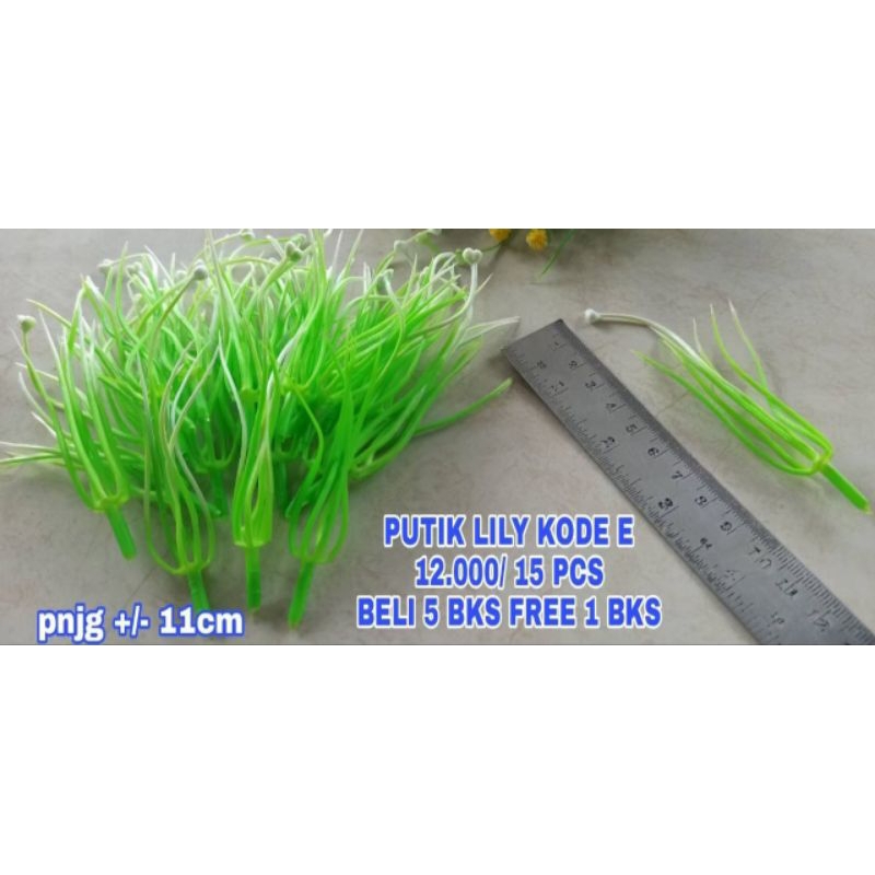 Jual putik bunga plastik putik bunga hijau putik bunga stoking putik ...