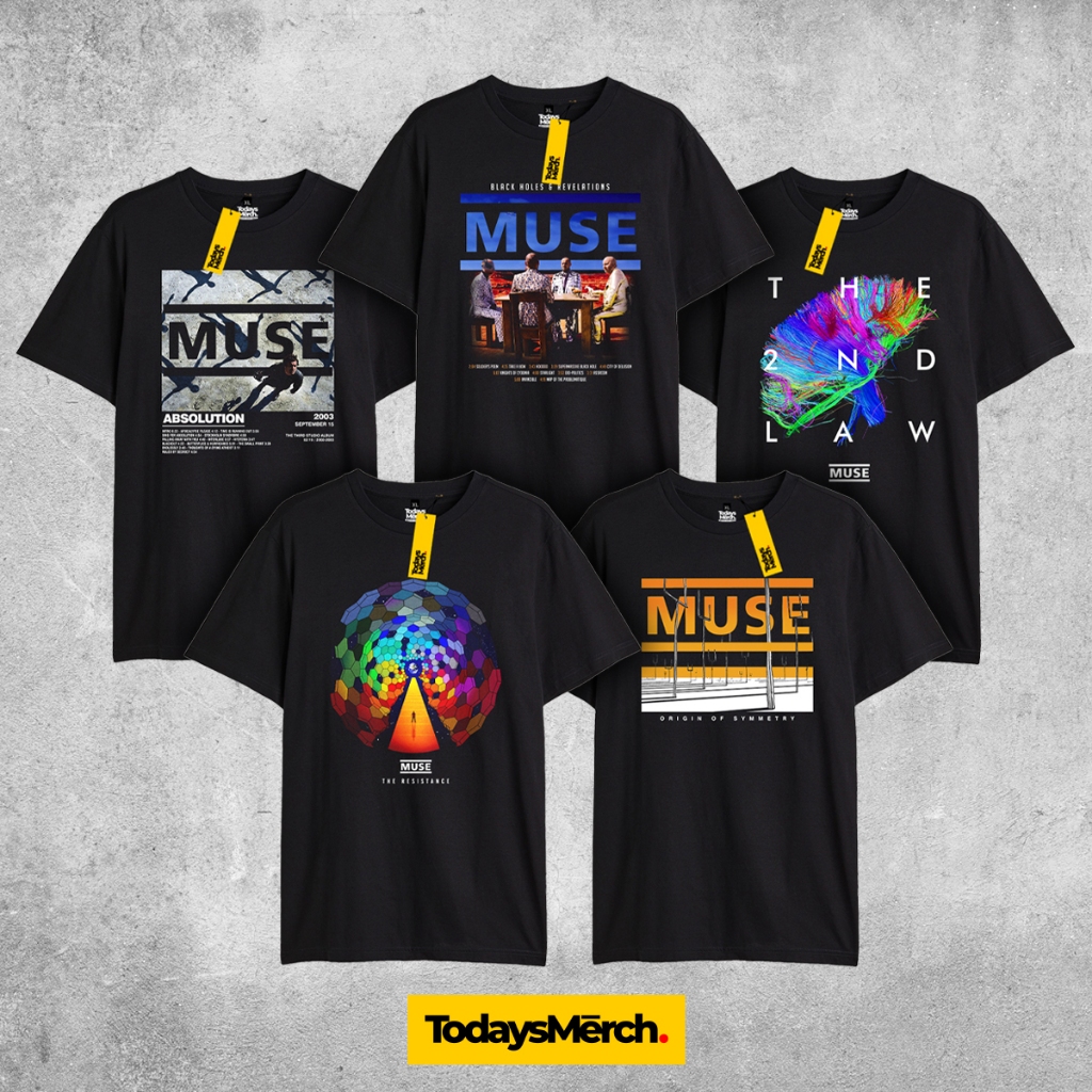 Jual Kaos Band Muse Series Cotton 30's Todays Merch | Shopee Indonesia