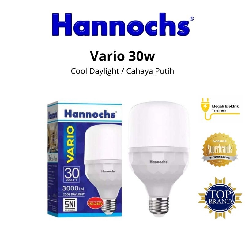 Jual LAMPU LED HANNOCHS VARIO 30 WATT PUTIH (GROSIR) | Shopee Indonesia