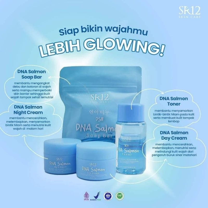 Jual SR12 DNA Salmon Package Paket Perawatan Wajah Glowing Cerah dan Lembab | Shopee Indonesia