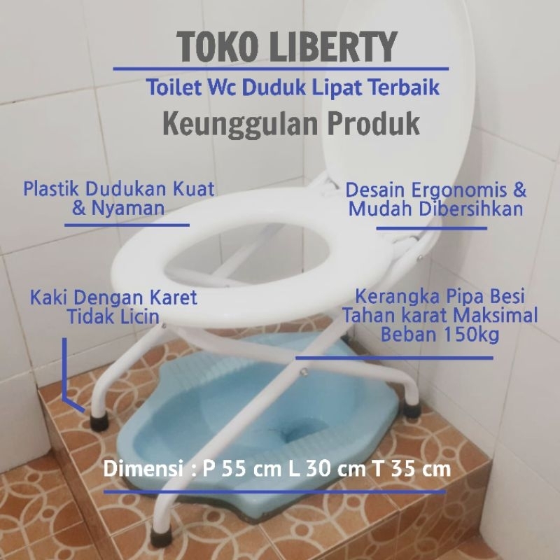 Jual Kloset Portable WC Duduk KLoset Ibu Hamil BoLje WC Jongkok ...