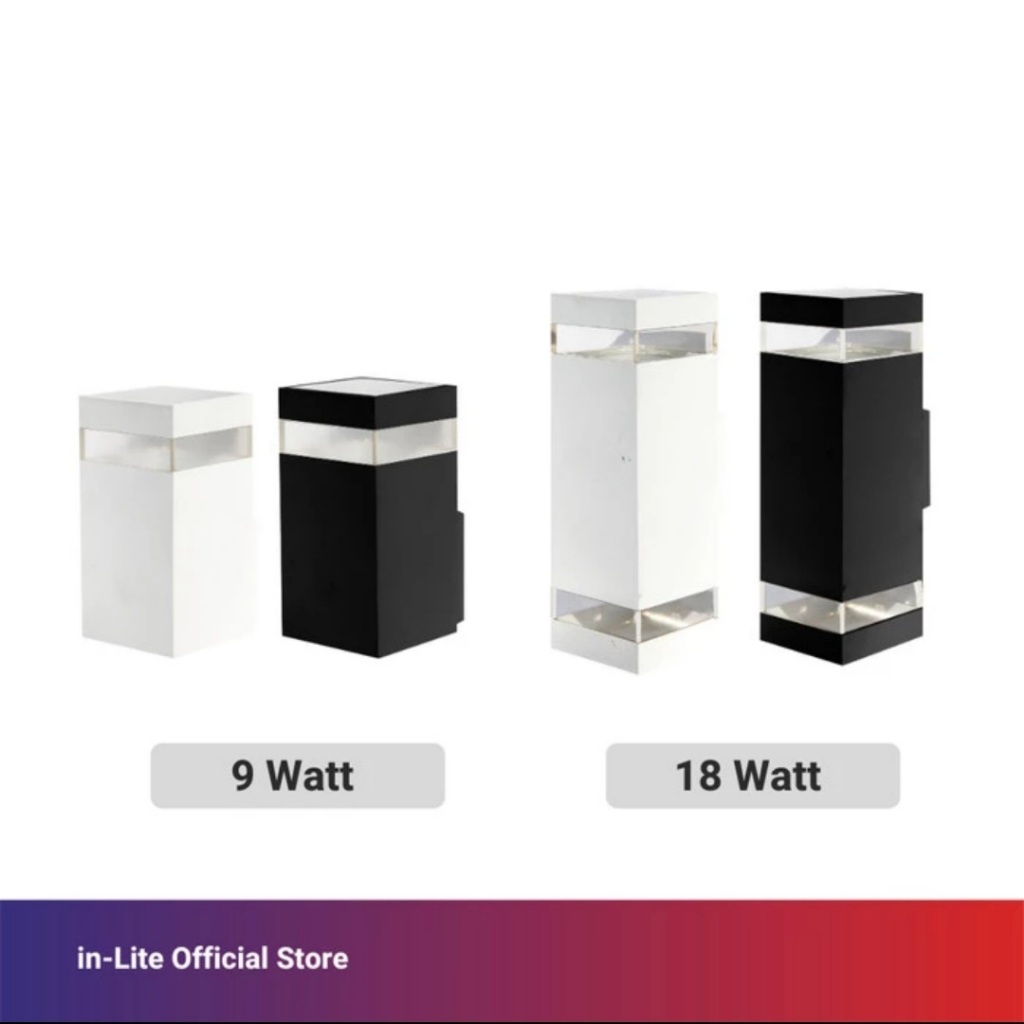 Jual LAMPU DINDING LED INLITE WALL LIGHT KOTAK 3 WARNA - INWL320S ...