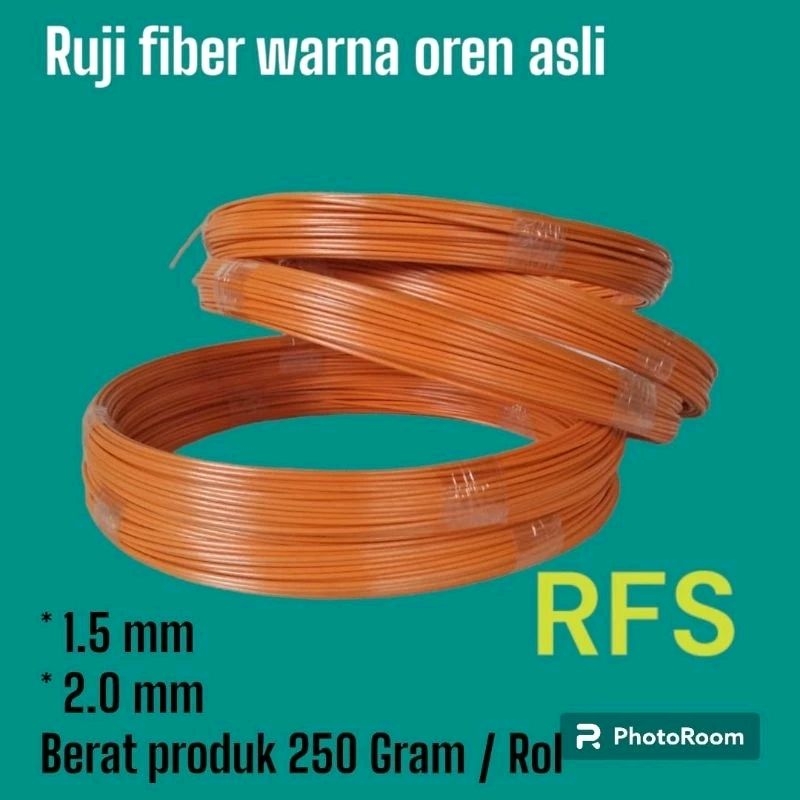 Jual Ruji fiber 2mm 1,5mm warna orange ruji untuk kandang burung ...