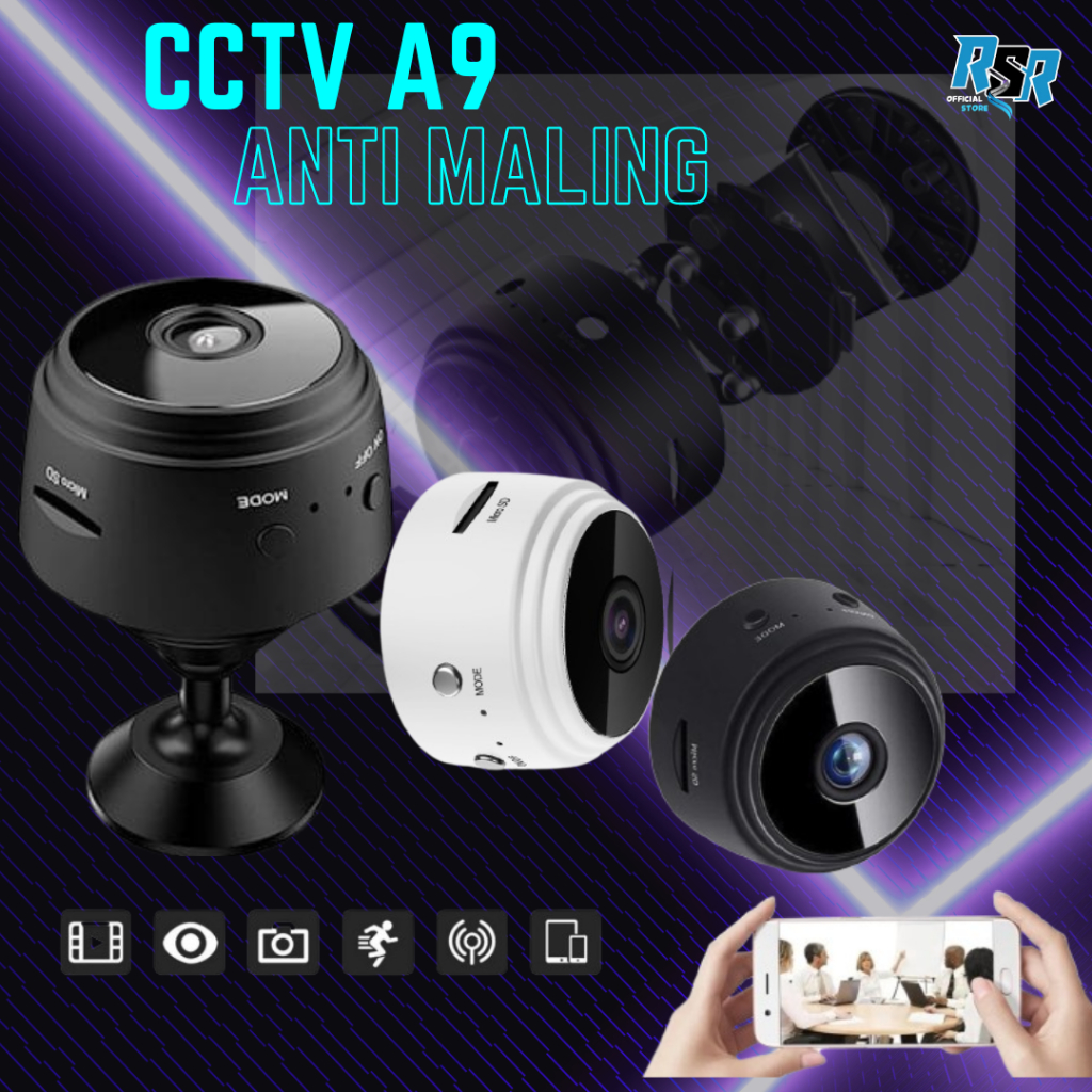 Jual Wireless A9 Mini Camera Wifi Hd 1080P Micro Kamera v380 Kecil ...