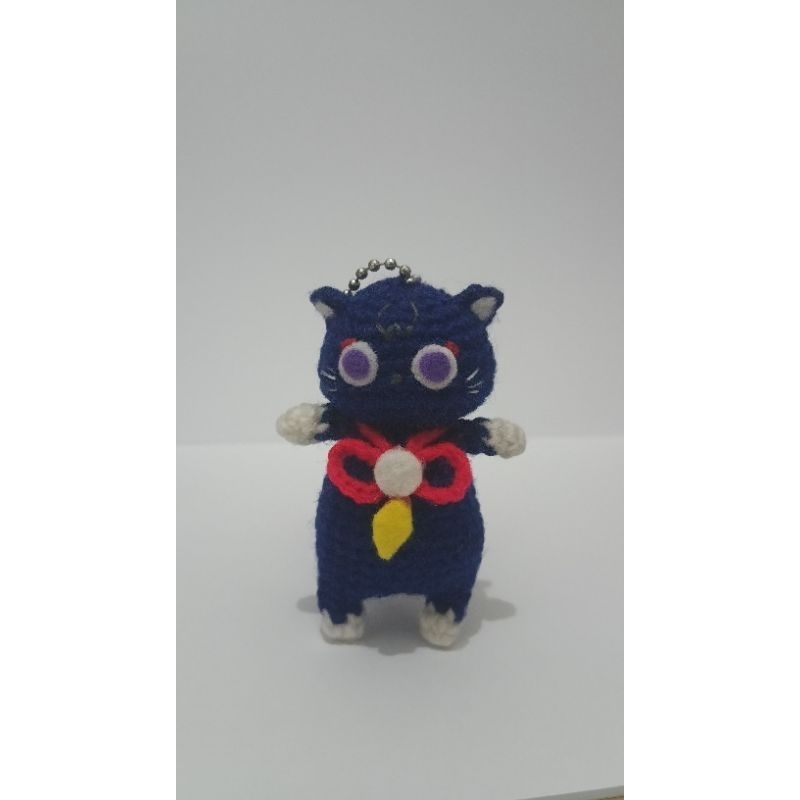 Jual Amigurumi keychain gantungan kunci rajut Scarameow Wanderer ...