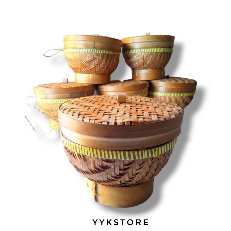 Jual Wakul Nasi Bambu dia 18cm/ Bakul Ceting Nasi Anyanan Bambu ...