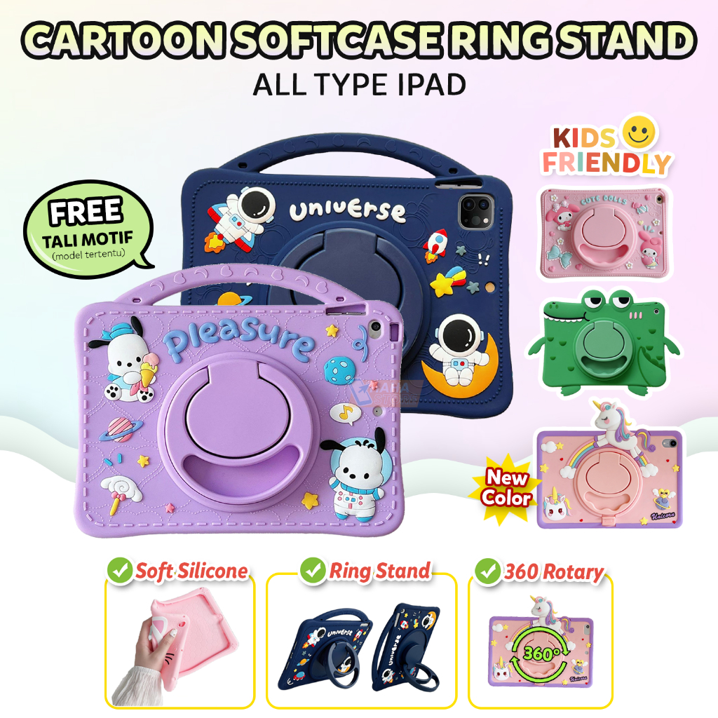 Jual Soft Case Anak iPad 5 6 7 8 9 10 Air 4 5 Pro 11 Mini IPAD 10.2 ...