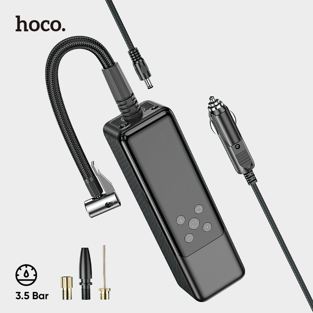 Jual Hoco Air Pump Inflator Electric Pompa Ban Mobil Sepeda Elektrik Pompa Angin ZP5 | Shopee ...