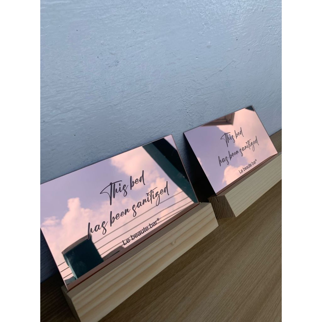Jual Table Sign Custome Akrilik Rosegold | Papan Meja Akrilik | Papan ...