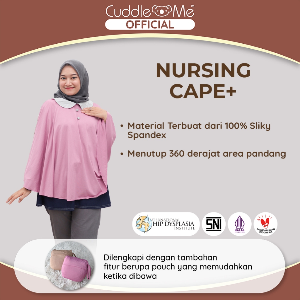 Jual Apron Menyusui Anak Bayi Full Cover Nursing Cape CuddleMe | Shopee ...