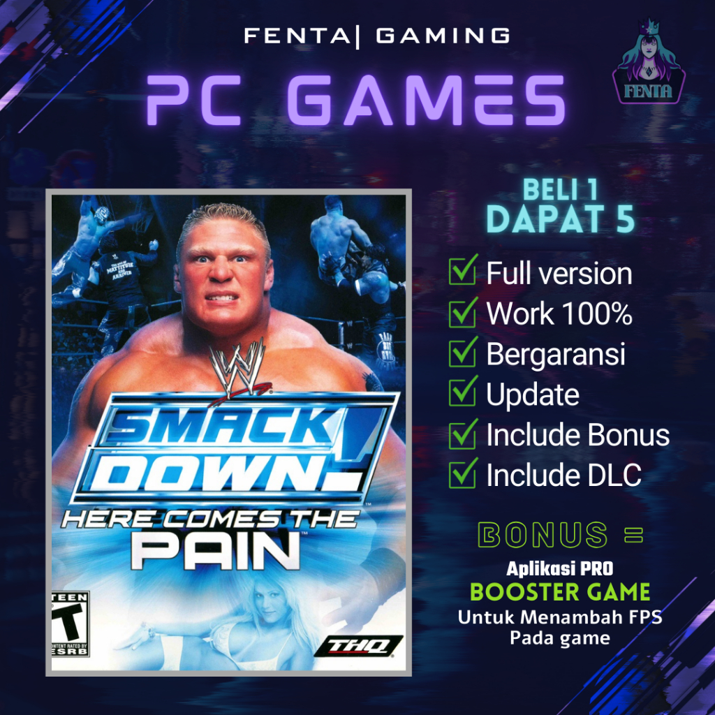 Jual WWE SMACKDOWN HERE COMES THE PAIN - GAME PC - GAME LAPTOP | Shopee ...