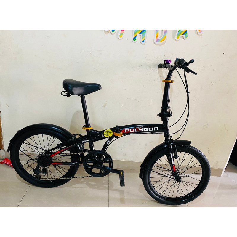 Jual Sepeda lipat ring 20 6 speed repaint polygon | Shopee Indonesia