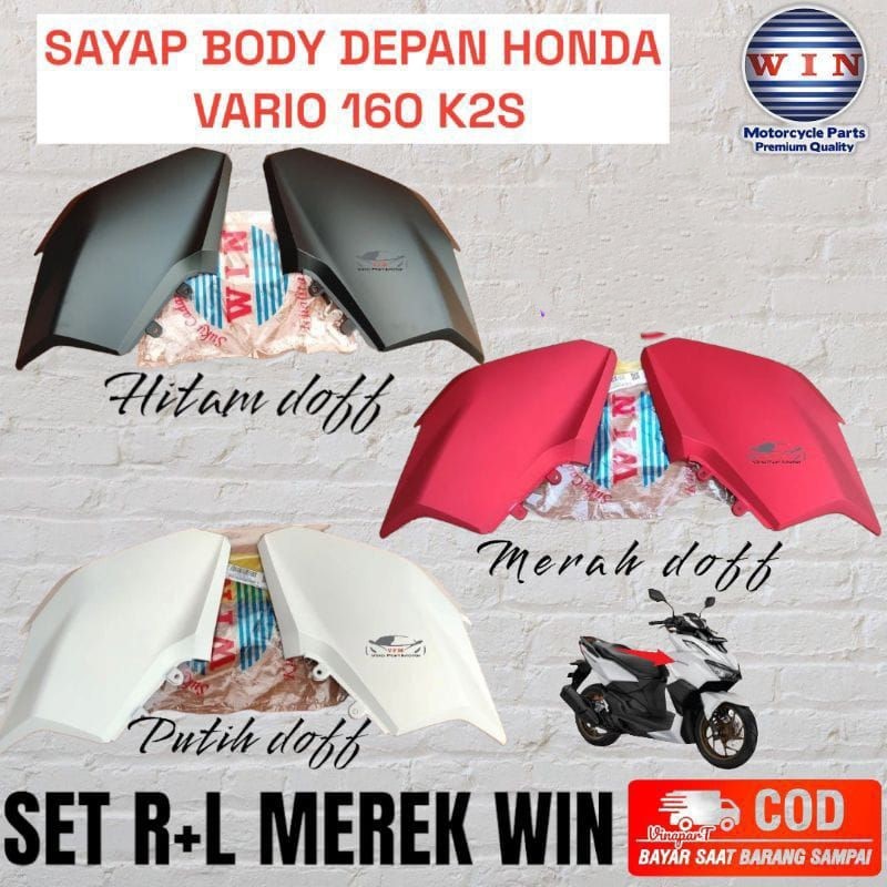 Jual legshield luar sayap sebeng body samping depan Vario 160 2022 2023 ...